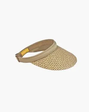 Eric Javits Structured Clip-on Visor - Peanut
