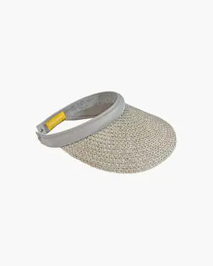 Eric Javits Structured Clip-on Visor - Silver