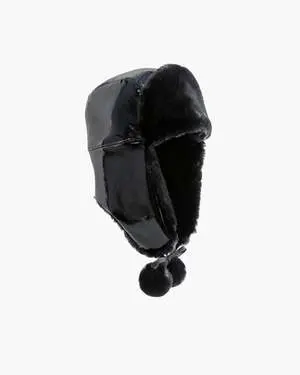 Eric Javits Patent Trooper Trapper Hat - Black