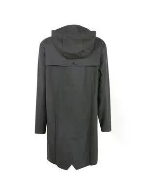 Rains Long Jacket Hooded Pocket Coat