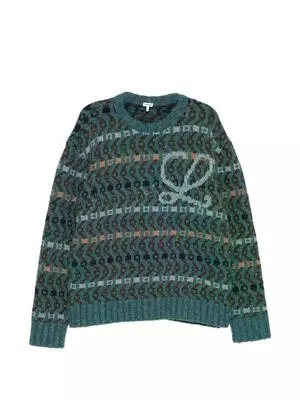 Loewe Logo Patterned Jumper