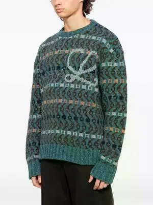 Loewe Logo Patterned Jumper