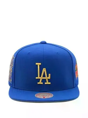 Mitchell & Ness X Mlb Champ'd Up Los Angeles Dodgers Embroidered Snapback Cap - Blue