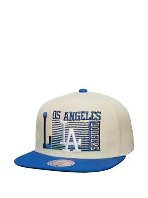 Mitchell & Ness Los Angeles Dodgers Embroidered Baseball Cap - Neutrals