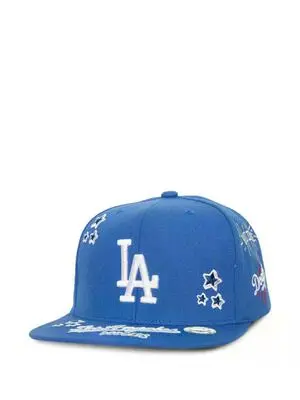 Mitchell & Ness Mlb Los Angeles Dodgers Embroidered Snapback Cap - Blue
