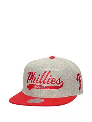 Mitchell & Ness X Philadelphia Phillies Tailsweep 2.0 Baseball Snapback Cap - Grey