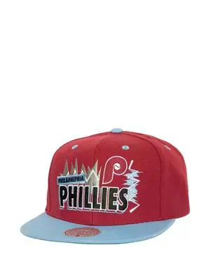 Mitchell & Ness X Mlb Cooperstown Buzz Philadelphia Phillies Snapback Cap - Red
