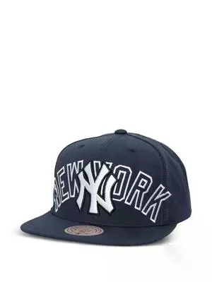 Mitchell & Ness X New York Yankees Frontal Snapback Cap - Blue