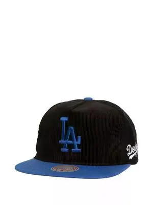 Mitchell & Ness Los Angeles Dodgers Cord Snapback Cap - Black