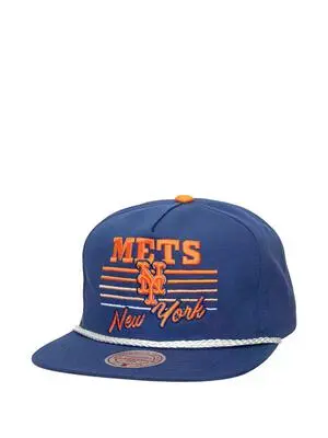 Mitchell & Ness Embroidered Deadstock Snapback Cap - Blue