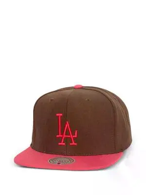 Mitchell & Ness The Damn Embroidered Snapback Cap - Brown
