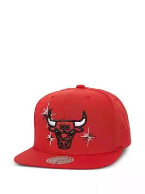 Mitchell & Ness Chicago Bulls Starlight Snapback Cap - Red