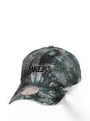 Mitchell & Ness Nba Los Angeles Lakers Tie Dye Dad Cap - Grey