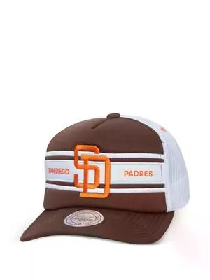 Mitchell & Ness Mlb Cooperstown Sideline Trucker Cap - Brown
