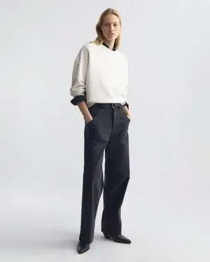 NILI LOTAN Gladys Crewneck Sweatshirt - Ecru