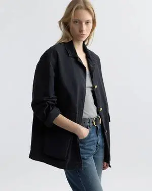 NILI LOTAN Devin Cotton Canvas Jacket