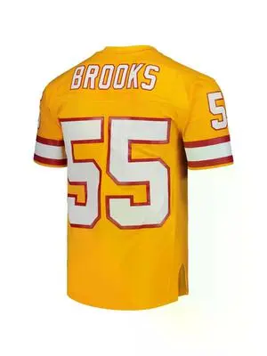 Mitchell & Ness X Nfl Derrick Brooks Legacy Tampa Bay Buccaneers T-shirt - Yellow