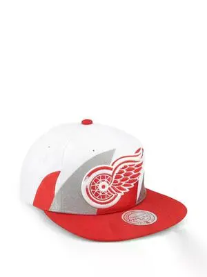 Mitchell & Ness Sharktooth Snapback Cap - White