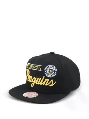Mitchell & Ness X Nhl Logo-embroidery Baseball Cap - Black