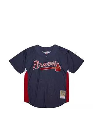 Mitchell & Ness 007 Atlanta Braves Striped Top - Blue