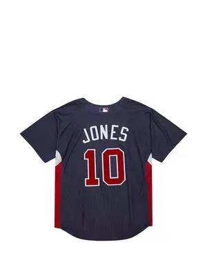 Mitchell & Ness 007 Atlanta Braves Striped Top - Blue