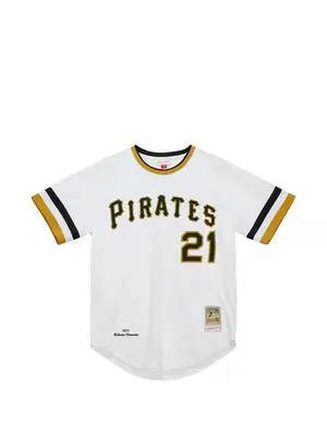 Mitchell & Ness X Mlb 1971 Pittsburgh Pirates Roberto Clemente Home Jersey T-shirt - White