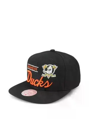 Mitchell & Ness Nhl Retro Lock Up Embroidered Baseball Cap - Black