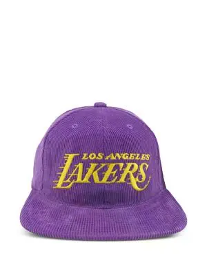 Mitchell & Ness Nba Lakers Corduroy Embroidered Baseball Cap - Purple