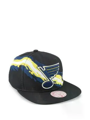 Mitchell & Ness St. Louis Blues Nhl Vintage Paintbrush Snapback Cap - Black