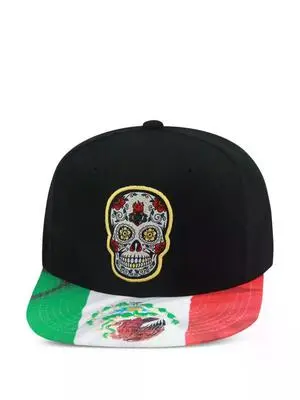Mitchell & Ness Sugar Skull Snapback Cap - Black