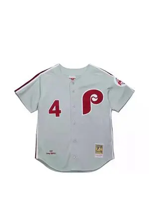 Mitchell & Ness Lenny Dykstra Philadelphia Phillies 1989 Shirt - Grey
