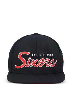 Mitchell & Ness Nba Team Script 2.0 Philadelphia Sixers Snapback Cap - Black