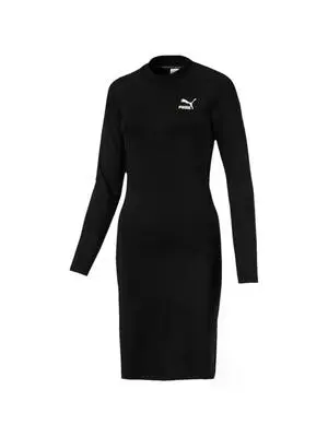 PUMA Long-sleeve Cutout Midi Dress