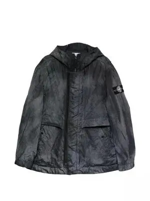 Stone Island Reflective Hooded Zip Coat