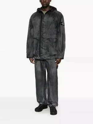 Stone Island Reflective Hooded Zip Coat