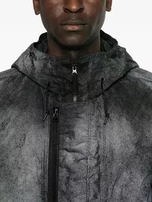 Stone Island Reflective Hooded Zip Coat