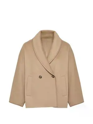 YVES SALOMON Double-breasted Jacket - Neutrals