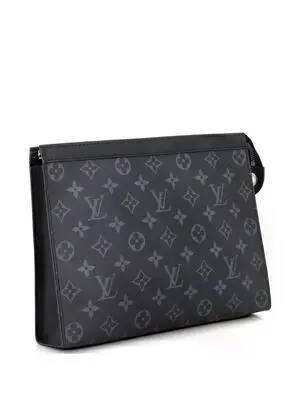 LOUIS VUITTON Monogram Eclipse Canvas Pochette Voyage Mm - Black