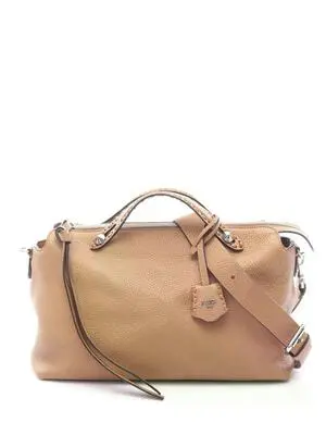 Fendi 2010-2026 Large Leather The Way Satchel - Brown