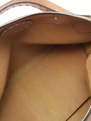Fendi 2010-2026 Large Leather The Way Satchel - Brown