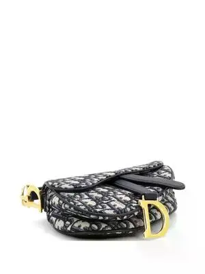 Dior Saddle Handbag Oblique Canvas Mini Shoulder Bag - Blue