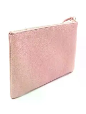 Gucci Calfskin Bamboo Clutch Bag - Pink