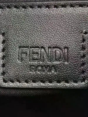 Fendi 2000-2010 Zucca Canvas Shopper Satchel - Black