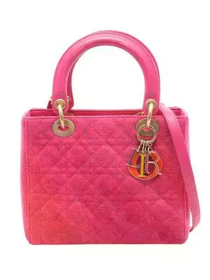 Dior 2010-2026 Medium Lady Satchel - Pink