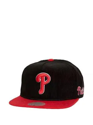 Mitchell & Ness Mlb Philadelphia Phillies Double Cord Snapback Cap - Black