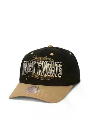 Mitchell & Ness Vegas Golden Knights Block Tonal Topstitching Cap - Black
