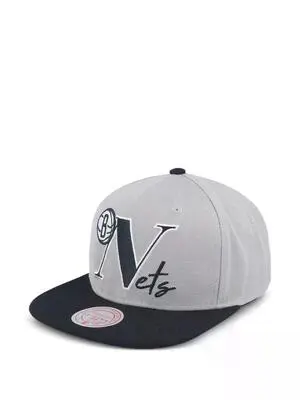 Mitchell & Ness Brooklyn Nets Top Letter Cap - Grey