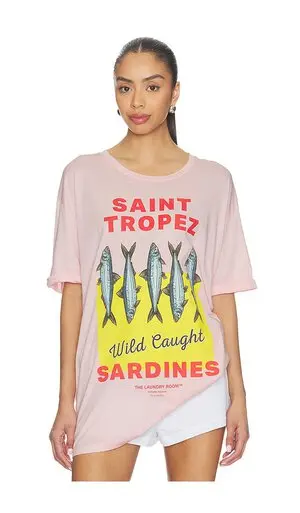 THE LAUNDRY ROOM Saint Tropez Sardines Oversized Tee