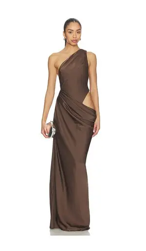 Misha Collection Draped Evening Dresses