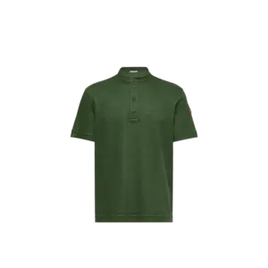 Moncler Cotton & Linen Blend Polo Shirt